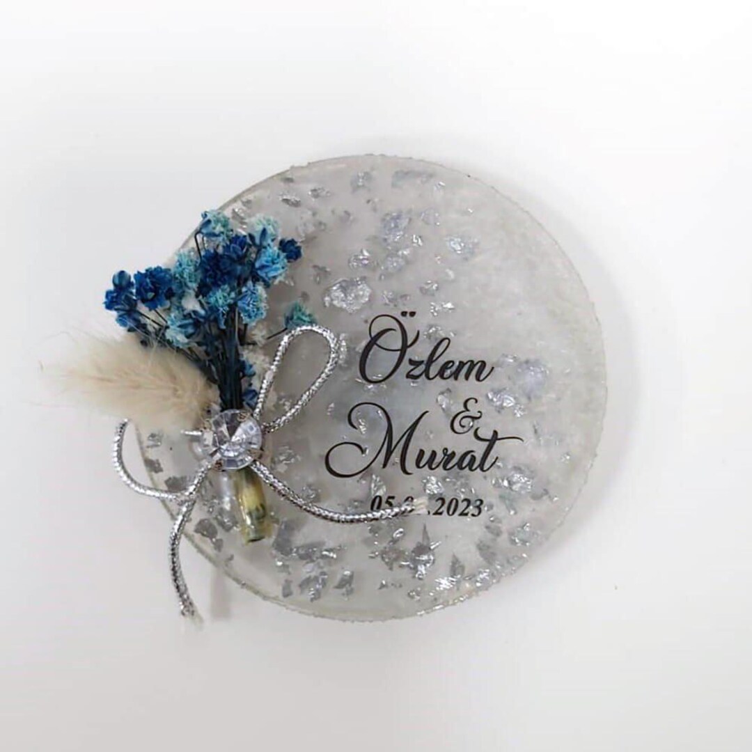 Silver Glitter Round Epoxy Magnet, Round Magnet, Epoxy Magnet, Gift ...