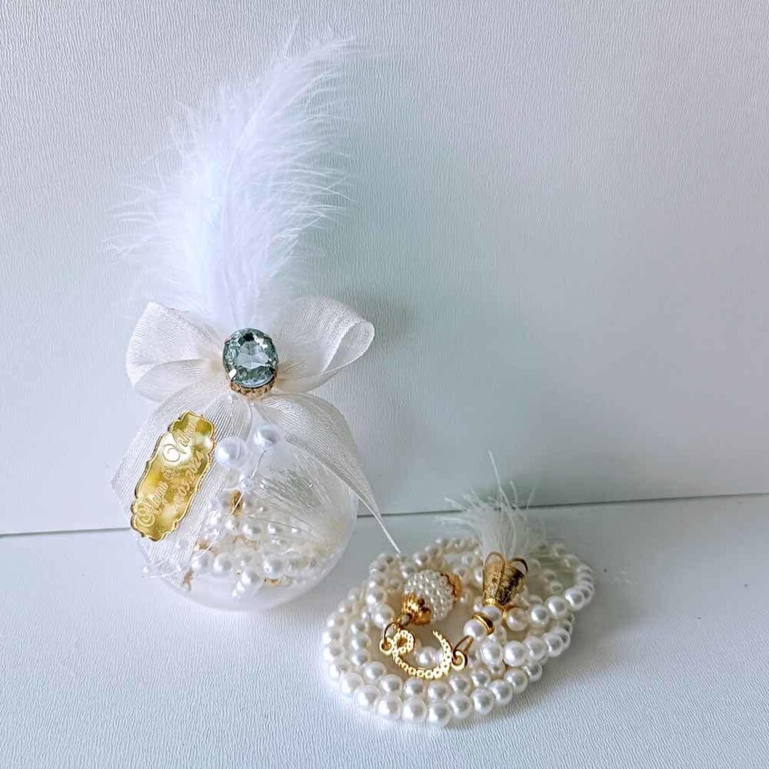Pearl Prayer Beads Gift: Boxed Islamic Muslim Rosary - Etsy