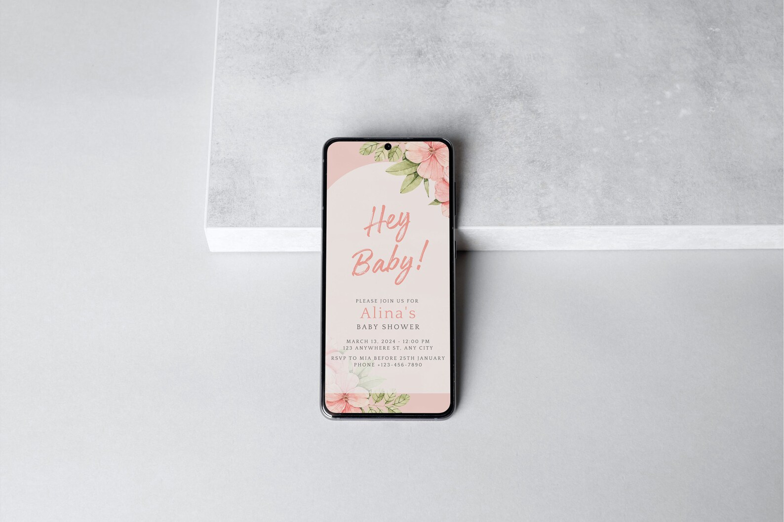 Digital Baby Shower Invitation Baby Shower Invite Editable Baby Shower ...