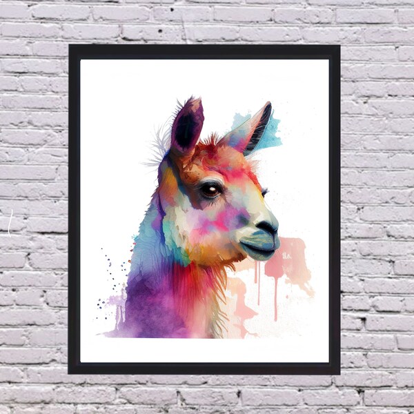 Llama Print - Etsy