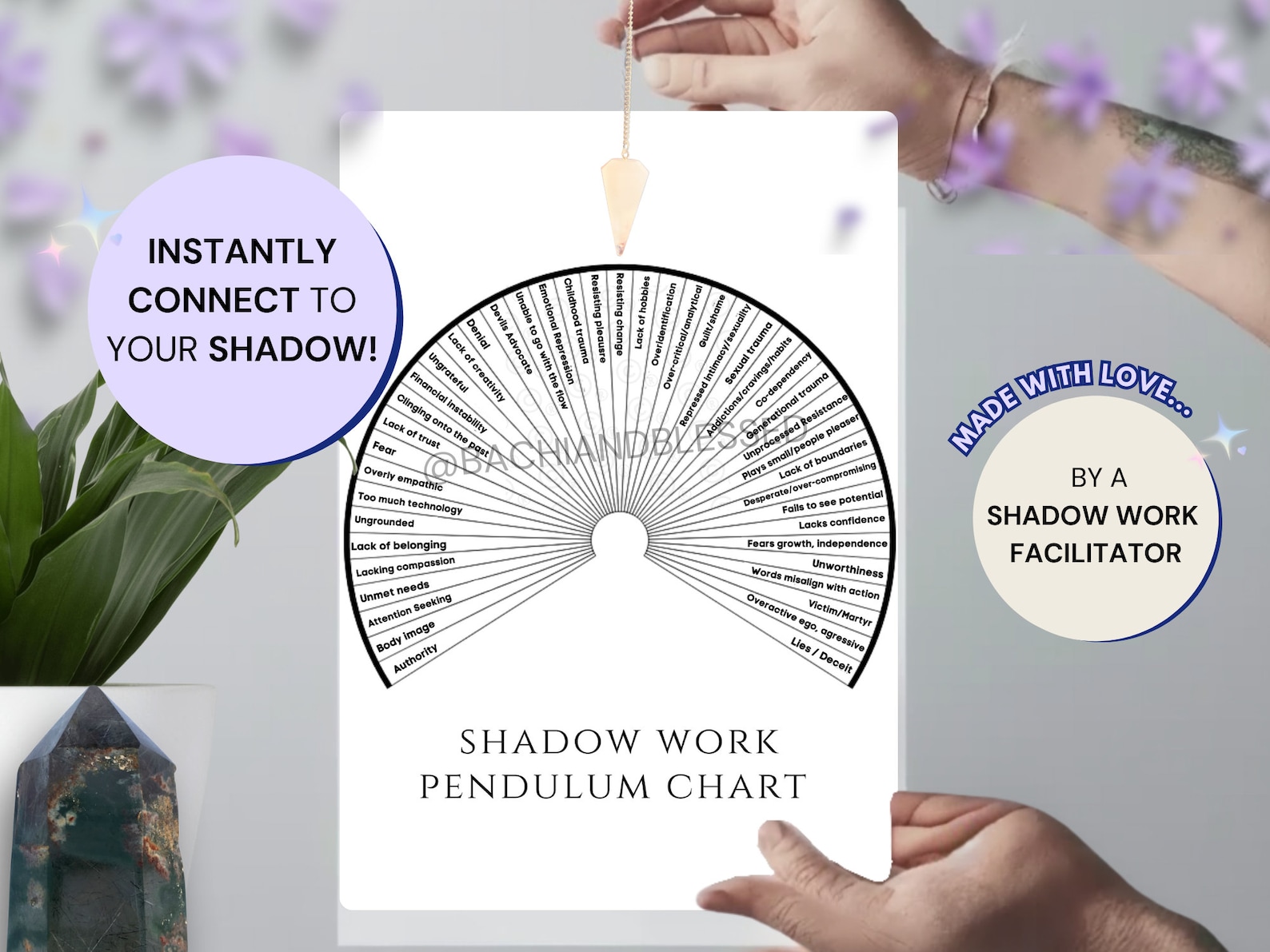 3 Free Shadow Work Pendulum Dowsing Board: Spiritual Divination Tool ...