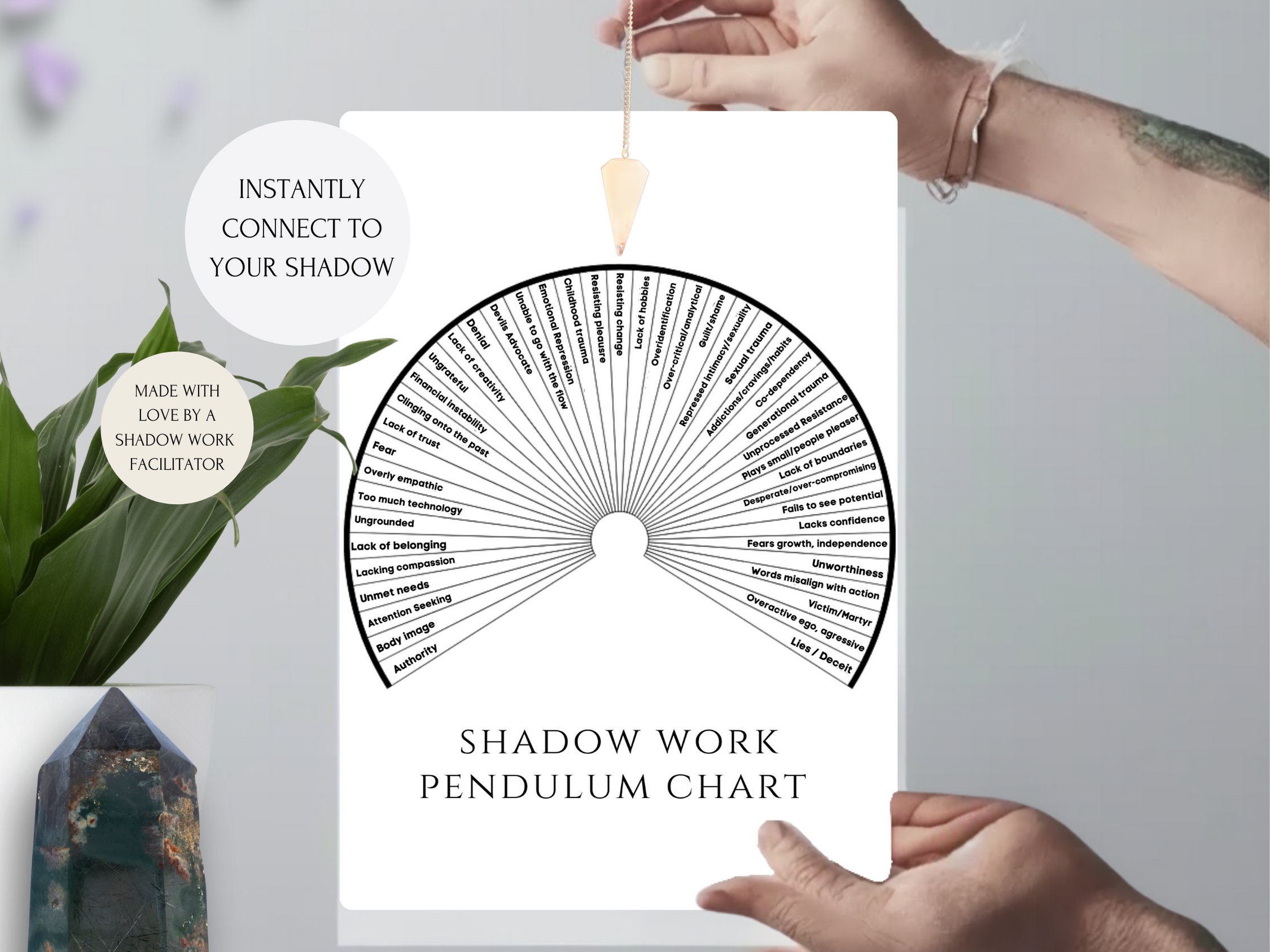 3FREE Shadow Work Printable Pendulum Dowsing Board Divination Tool ...