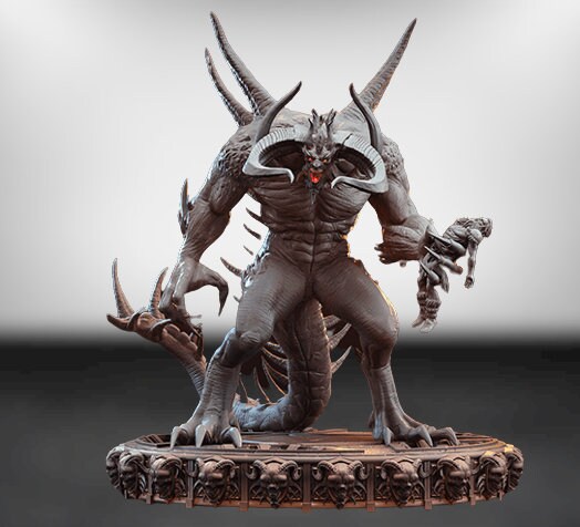 Diablo Primordial Demon 3D Printed Resin - Etsy