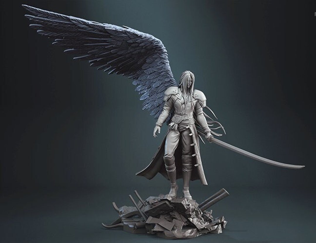 Figurine Embodying Sephiroth 3D Printed. - Etsy