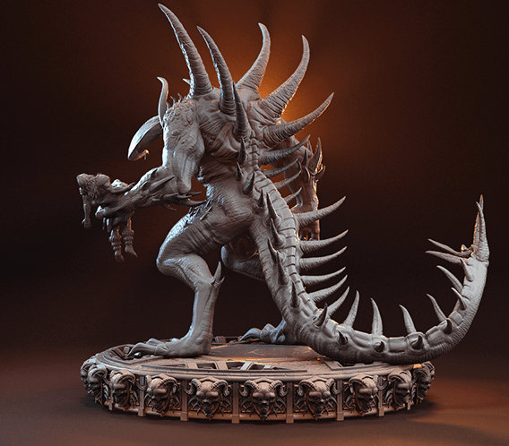 Diablo Primordial Demon 3D Printed Resin - Etsy