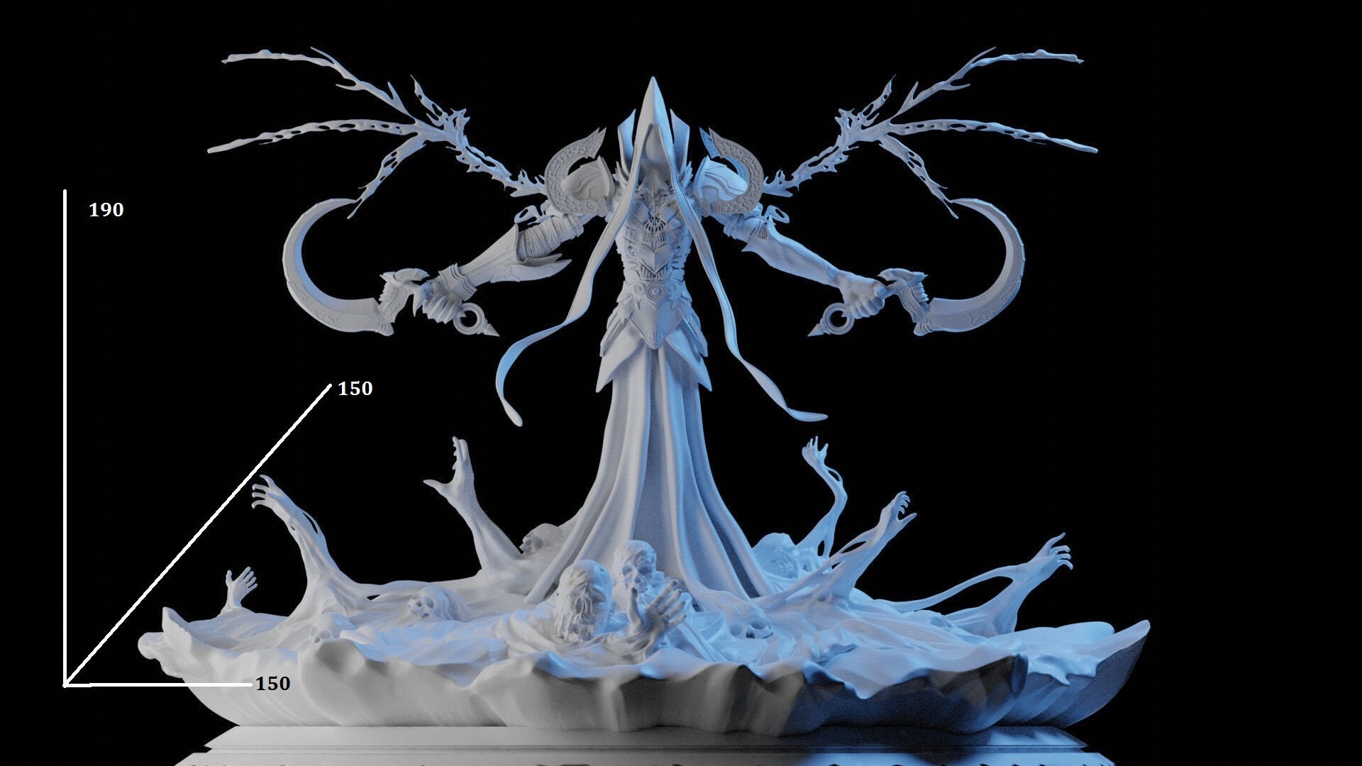 Malthael Diablo 3D Printed Resin - Etsy