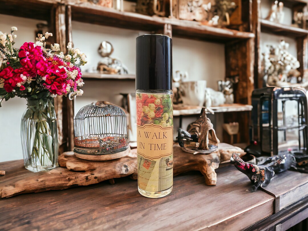 A Walk in Time Sweet Floral Perfume Oil, Gothic, Dark Academia Inspired ...
