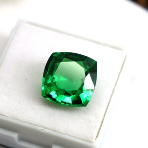 Natural Precious Rare Green Tsavorite Garnet Faceted Cushion Cut 9.65CT ...