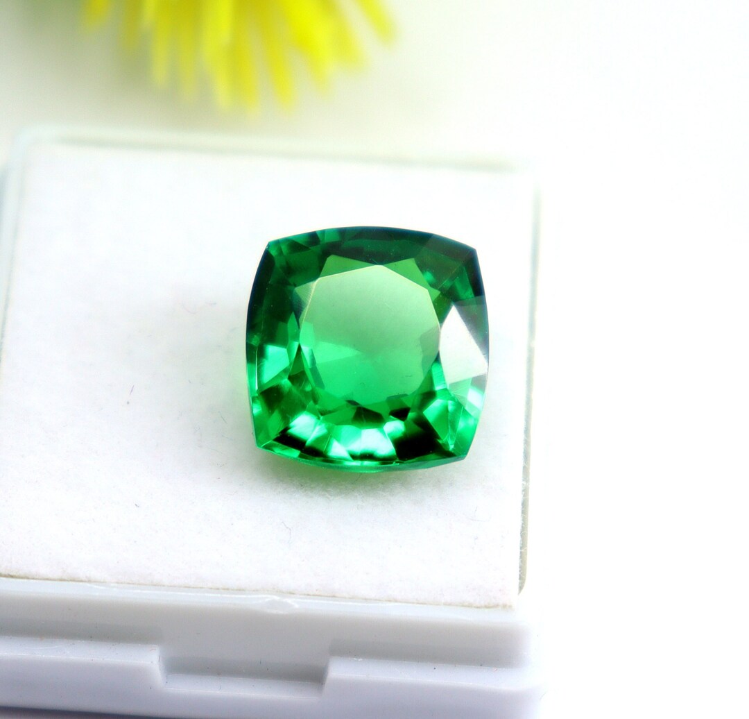 Natural Precious Rare Green Tsavorite Garnet Faceted Cushion Cut 9.65CT ...