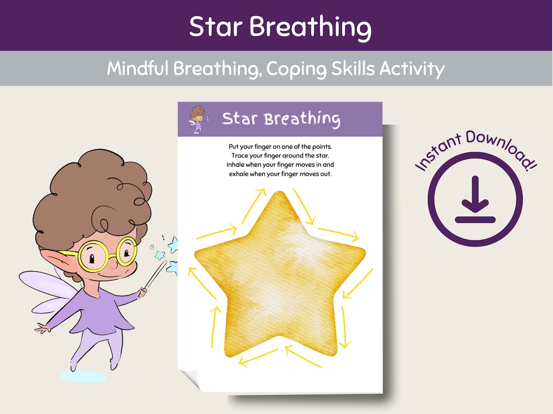 Star Breathing, Anxiety Coping Skills, Calming Corner, Calming ...