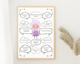 Positive Affirmation Cards Kids Mindfulness Gift Children - Etsy