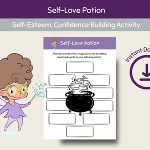 Self-love Potion, Self-esteem, Confidence Building Activity, Growth ...
