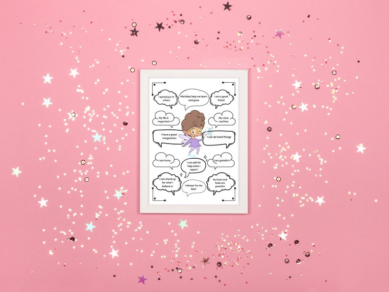 Positive Affirmations Poster/ Handout, Therapy Office Decor, Therapy ...