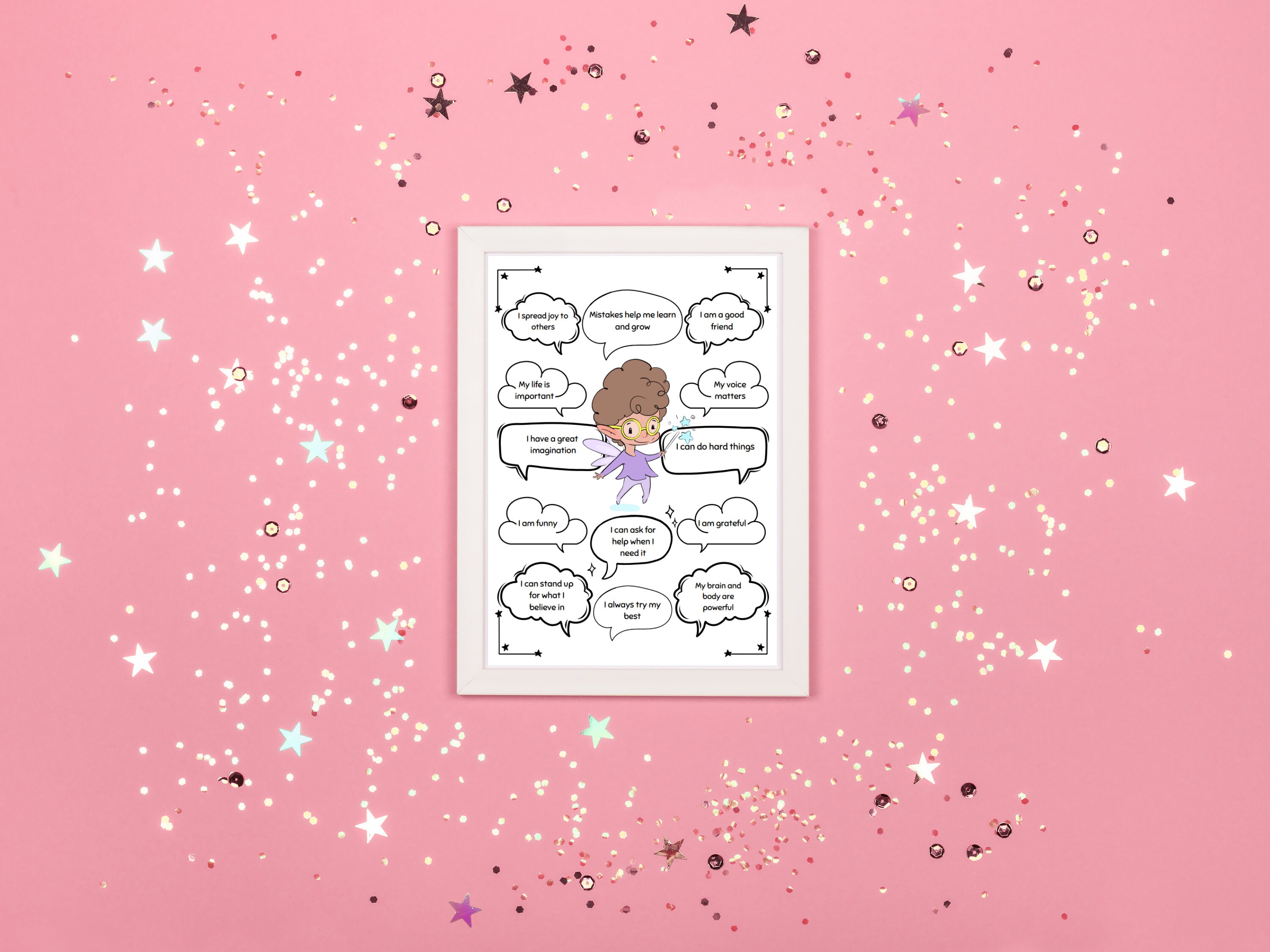 Positive Affirmations Poster/ Handout, Therapy Office Decor, Therapy ...