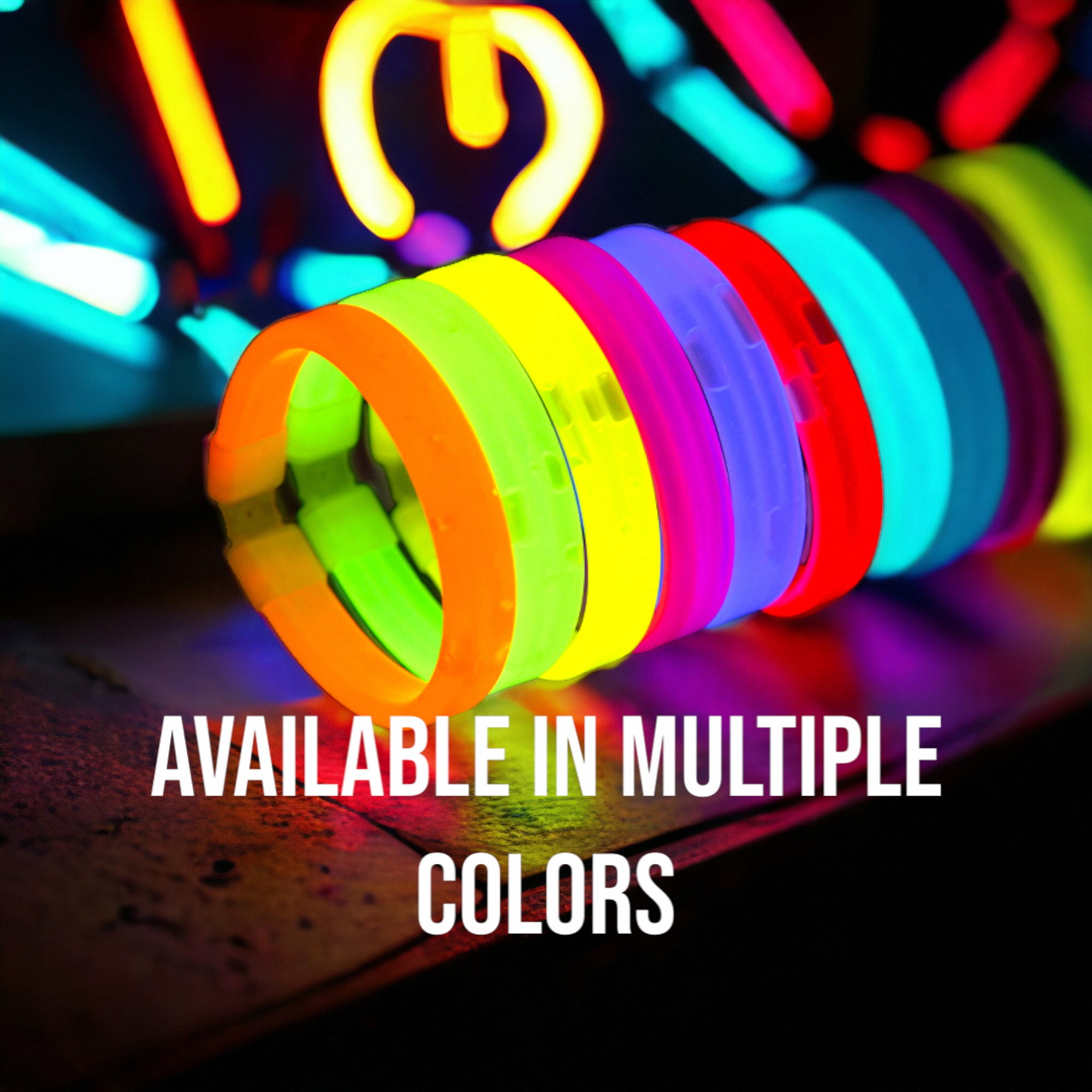 10 Personalized Custom Glow-in-the-dark Bracelets Disposable - Etsy