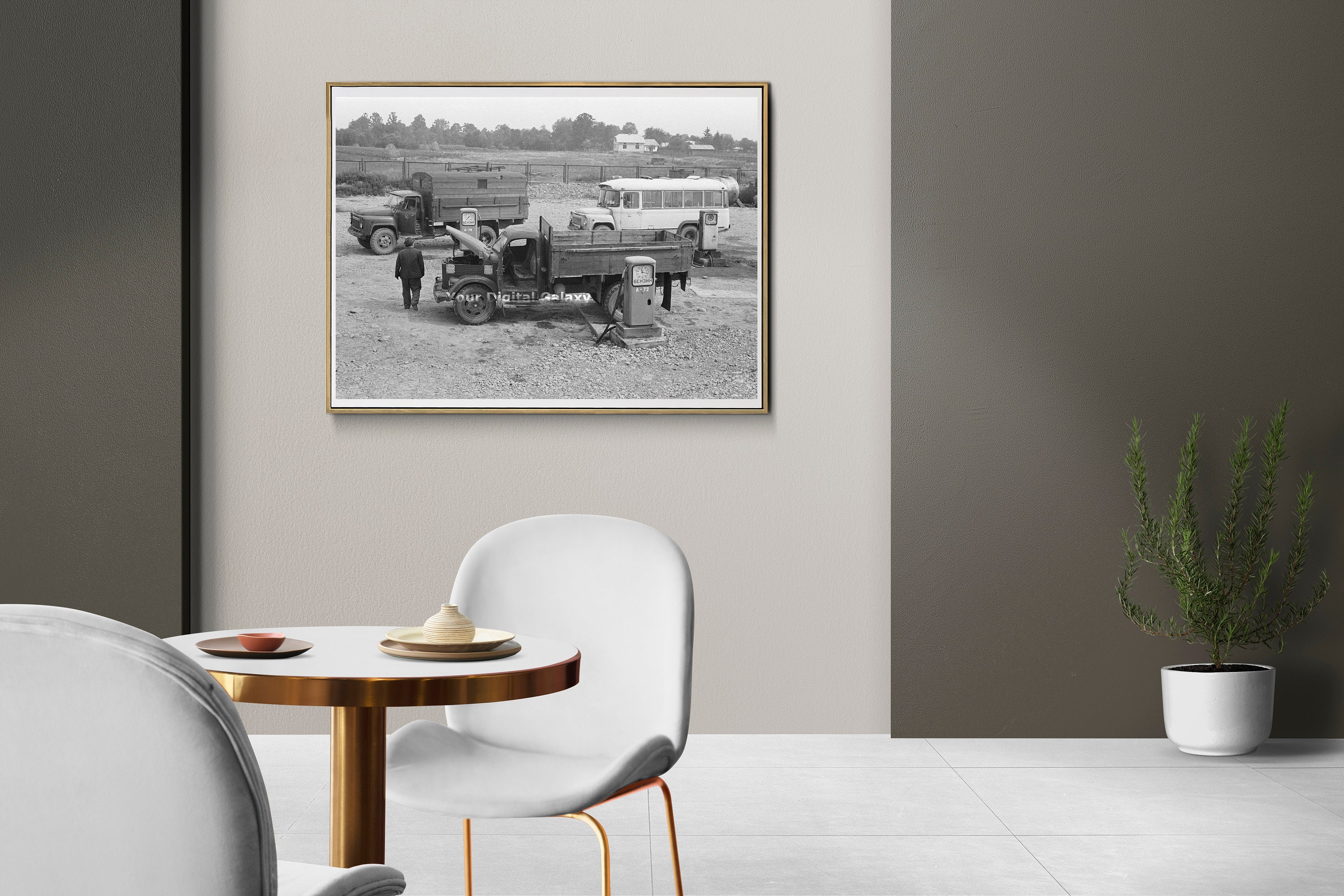 Vintage Gas Station Photograph, DIGITAL Printable Instant Download ...