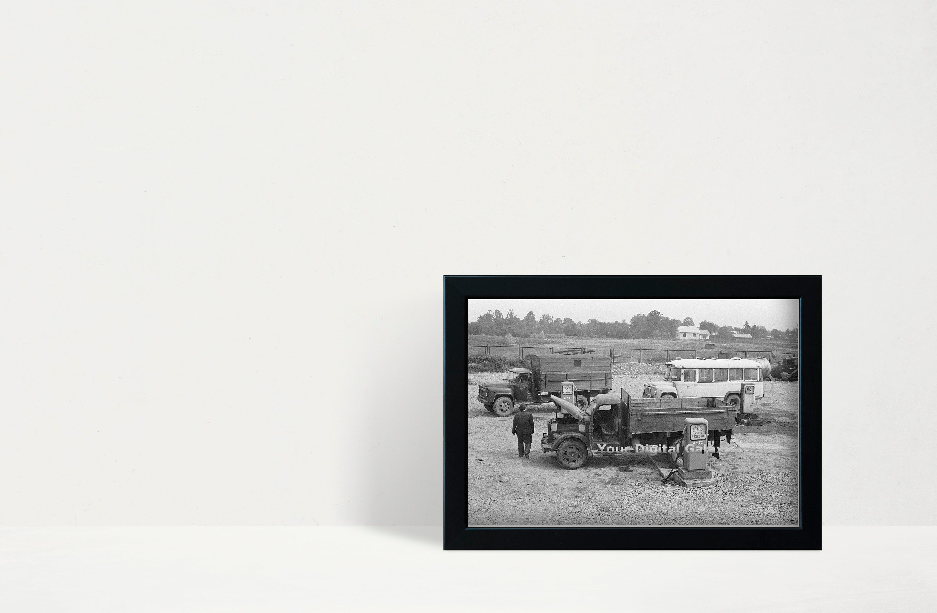 Vintage Gas Station Photograph, DIGITAL Printable Instant Download ...