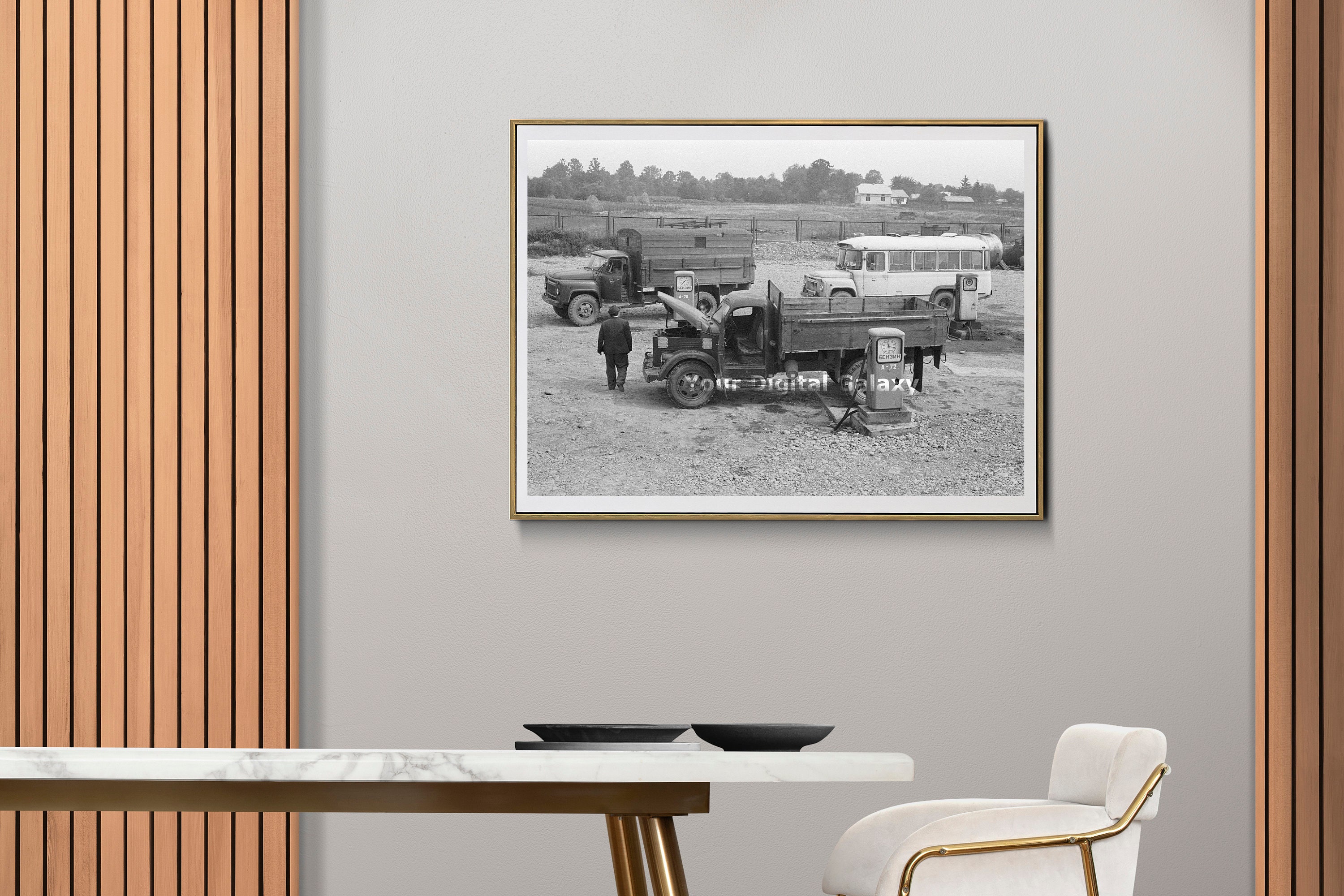 Vintage Gas Station Photograph, DIGITAL Printable Instant Download ...