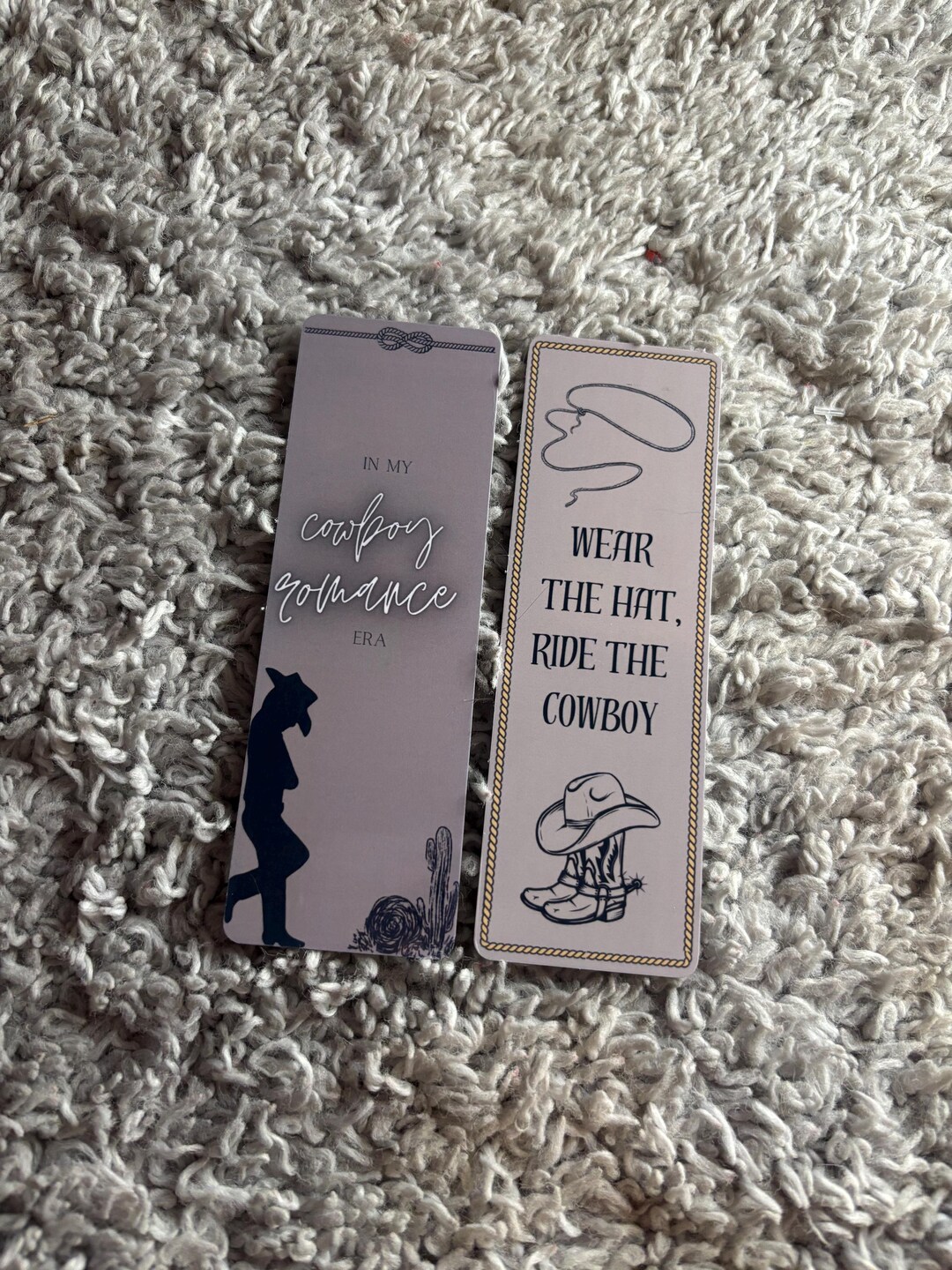 Cowboy Romance Era Bookmarks - Etsy