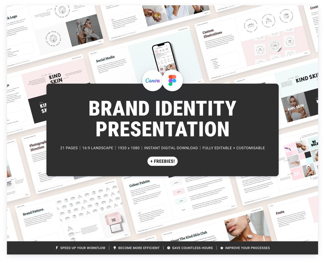 Brand Identity Presentation | Canva and Figma Template | Instant ...