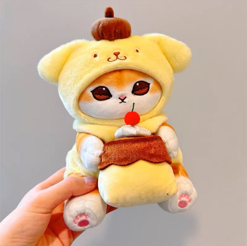Japan Artist Mofusand Cat Neko X Hello Kitty My Melody Kuromi Cinnamoroll Pompompurin Hangyodon