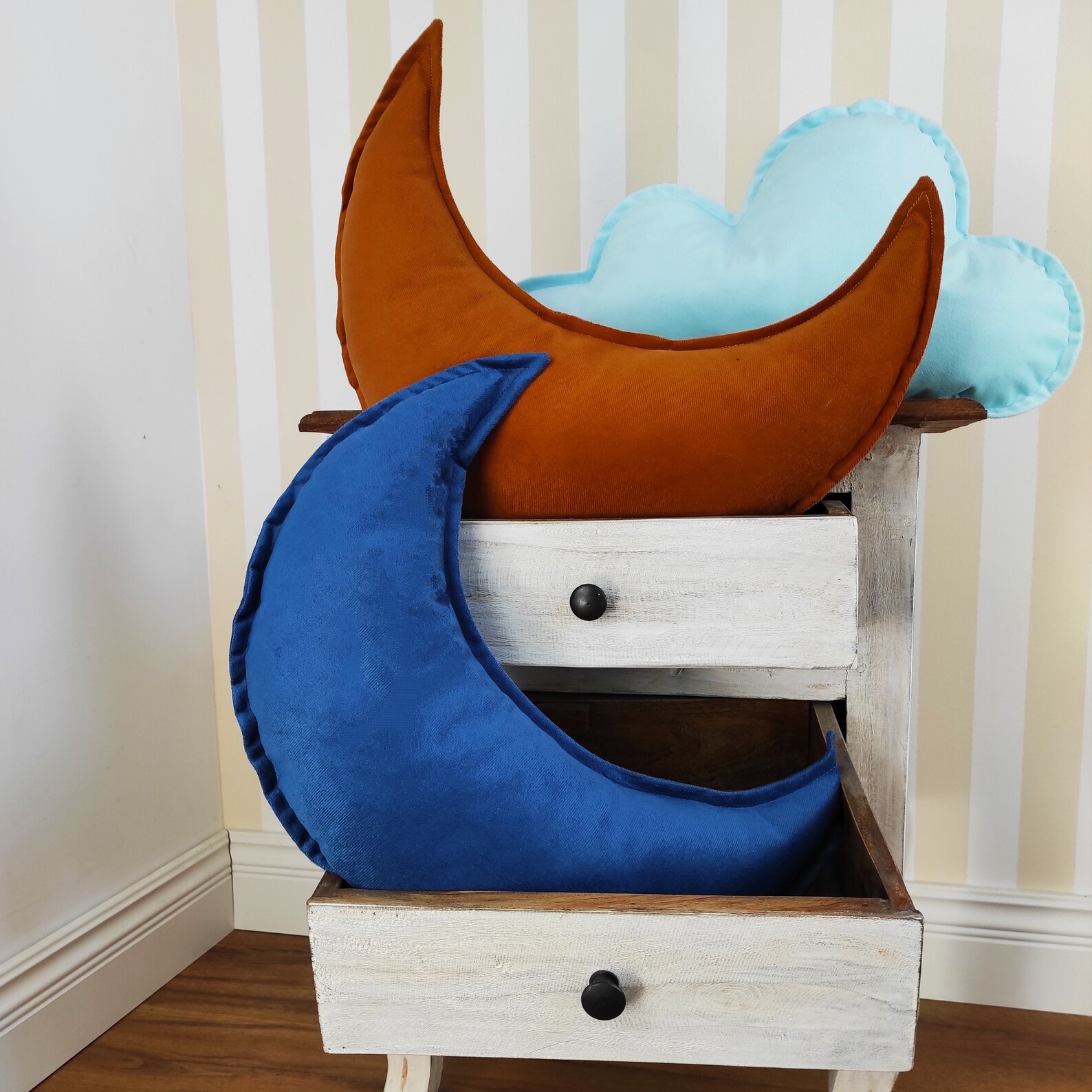 Moon Cushion - Baby Moon Pillow, Moon Shaped Pillow, Moon Nursery ...