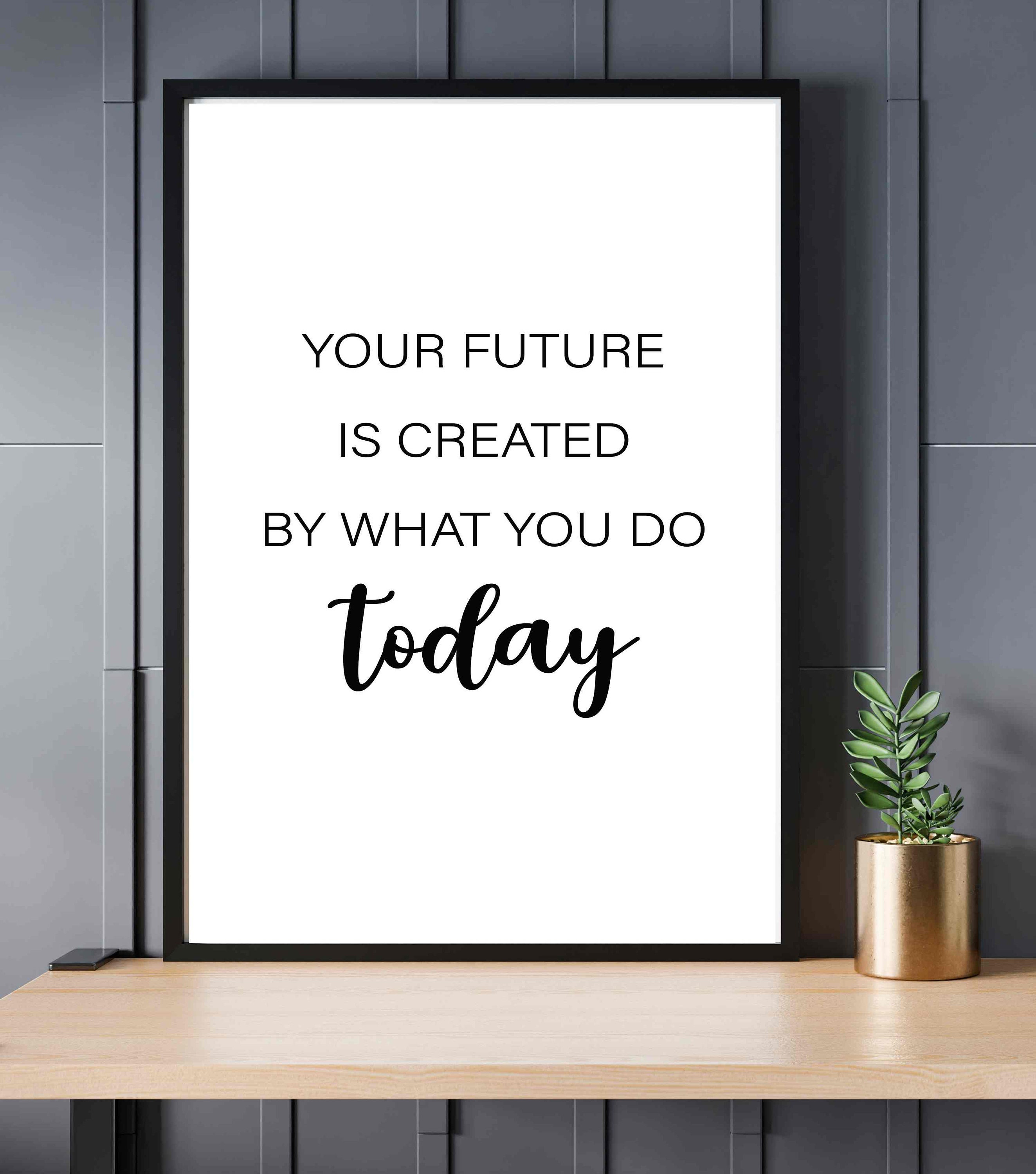 Set of 12 Posters for Office Decor Team Quotes Mindset Wall Art Work ...