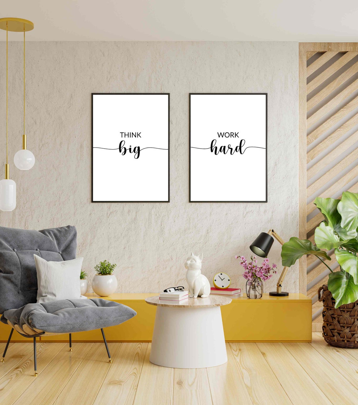Digital Posters for Office Wall Art Home Office Wall Art Set ...
