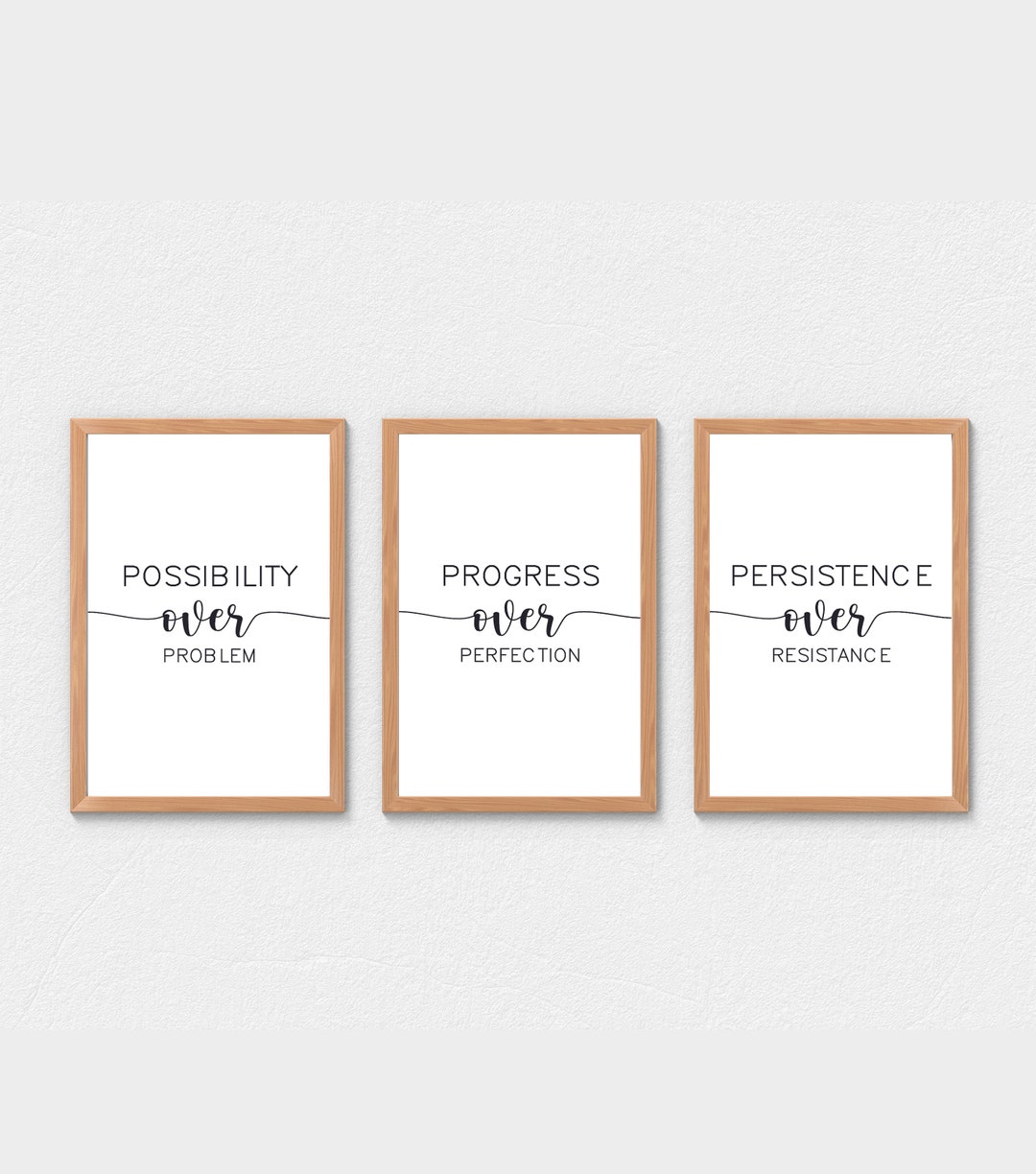 Digital Inspirational Posters for Office Wall Art for Home Office Three ...