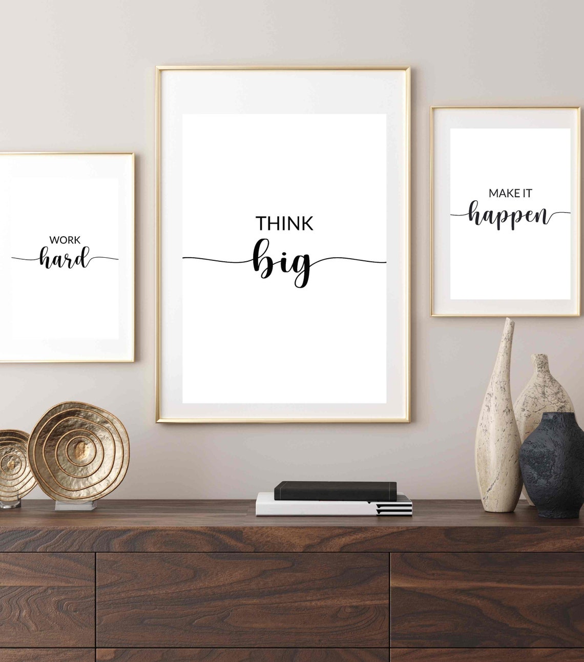 Digital Posters for Office Wall Art Home Office Wall Art Set ...