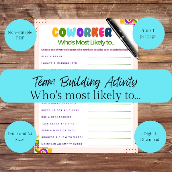 Team Building Activities - Etsy