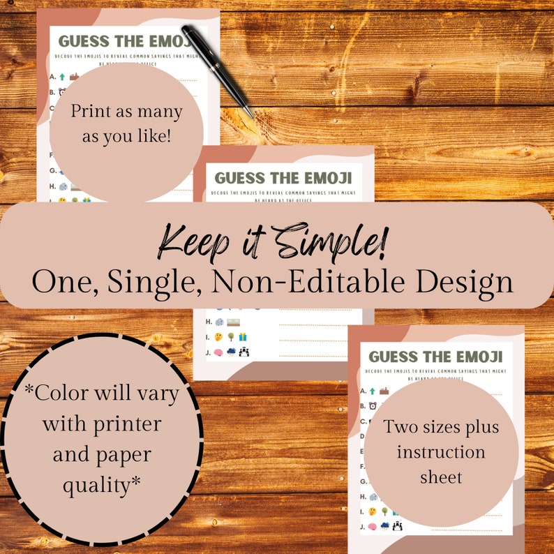 Office Emoji Team Building Game for Office Party Icebreaker Fun ...