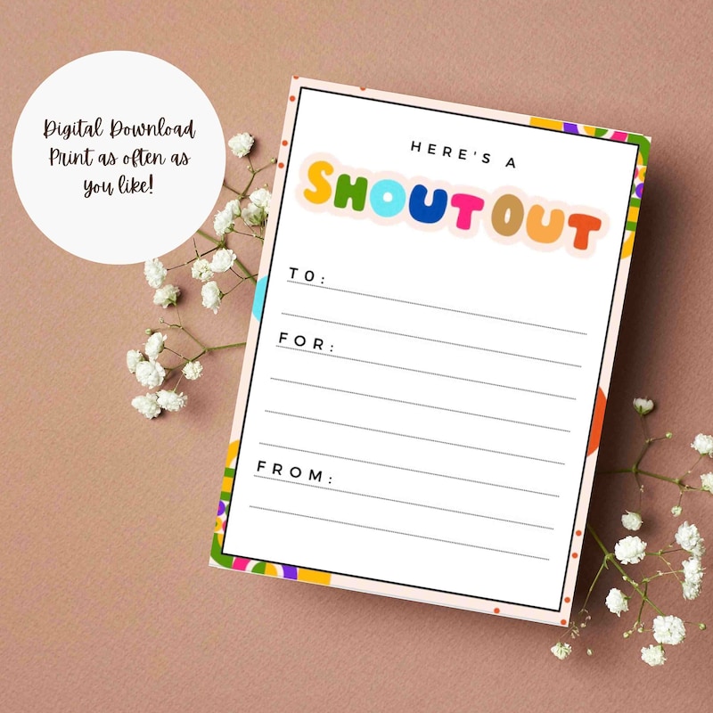 Shout Out Cards - Etsy