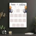 Printable Birthday Poster for Office Chart for Staff Birthdays Employee ...