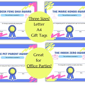 Funny Employee Recognition Certificate Staff Acknowledgement Party ...