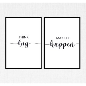 Digital Poster Set for Team Office Decor Quotes Mindset Wall Art Work ...