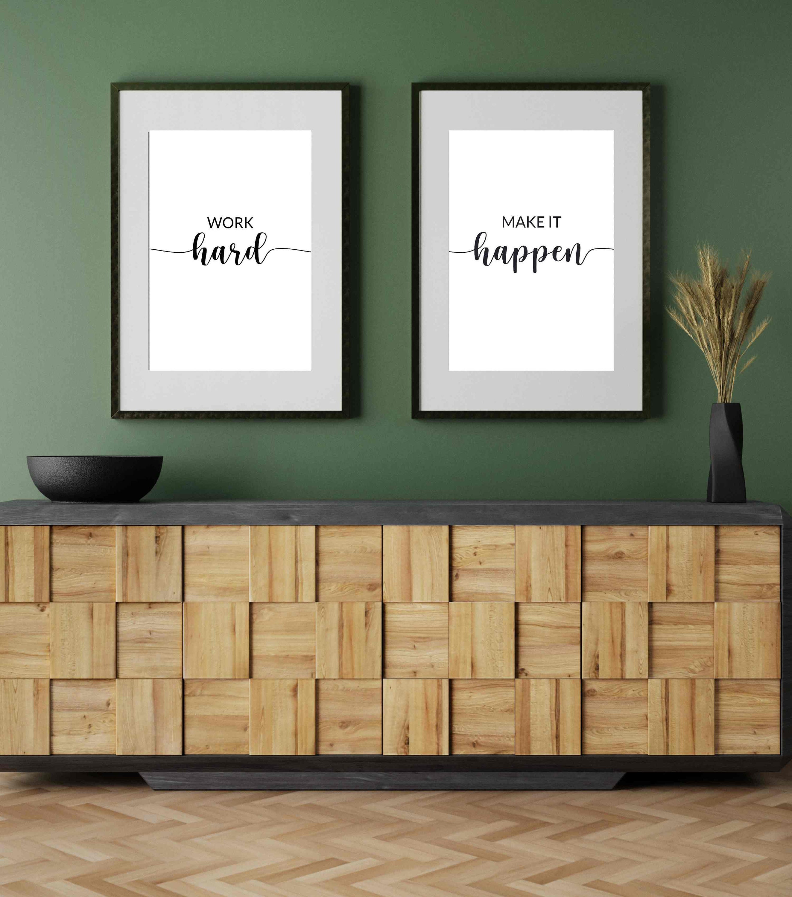 Digital Posters for Office Wall Art Home Office Wall Art Set ...