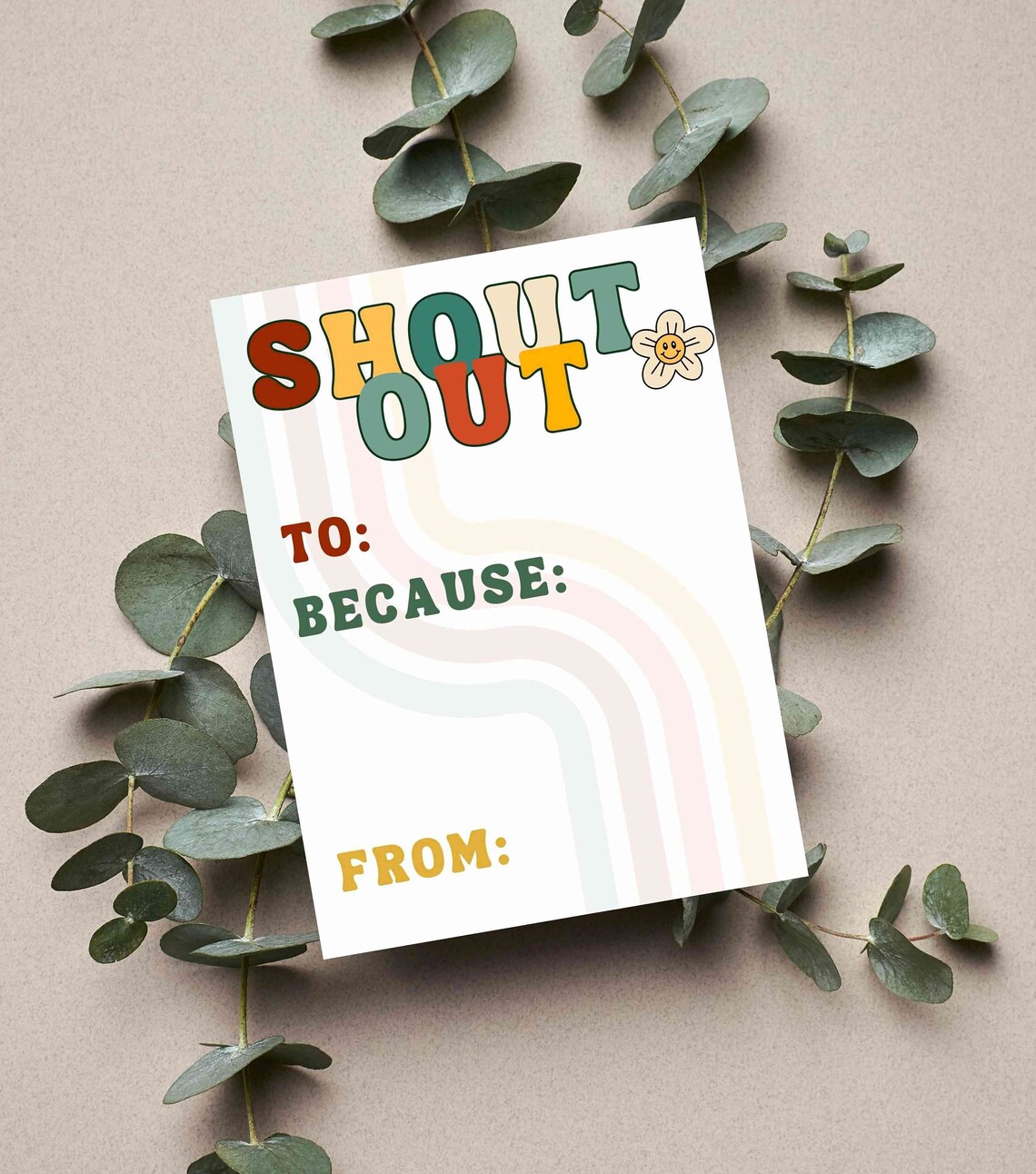 Retro Mod Recognition Shout Out Cards Student Reward Acknowledgement ...