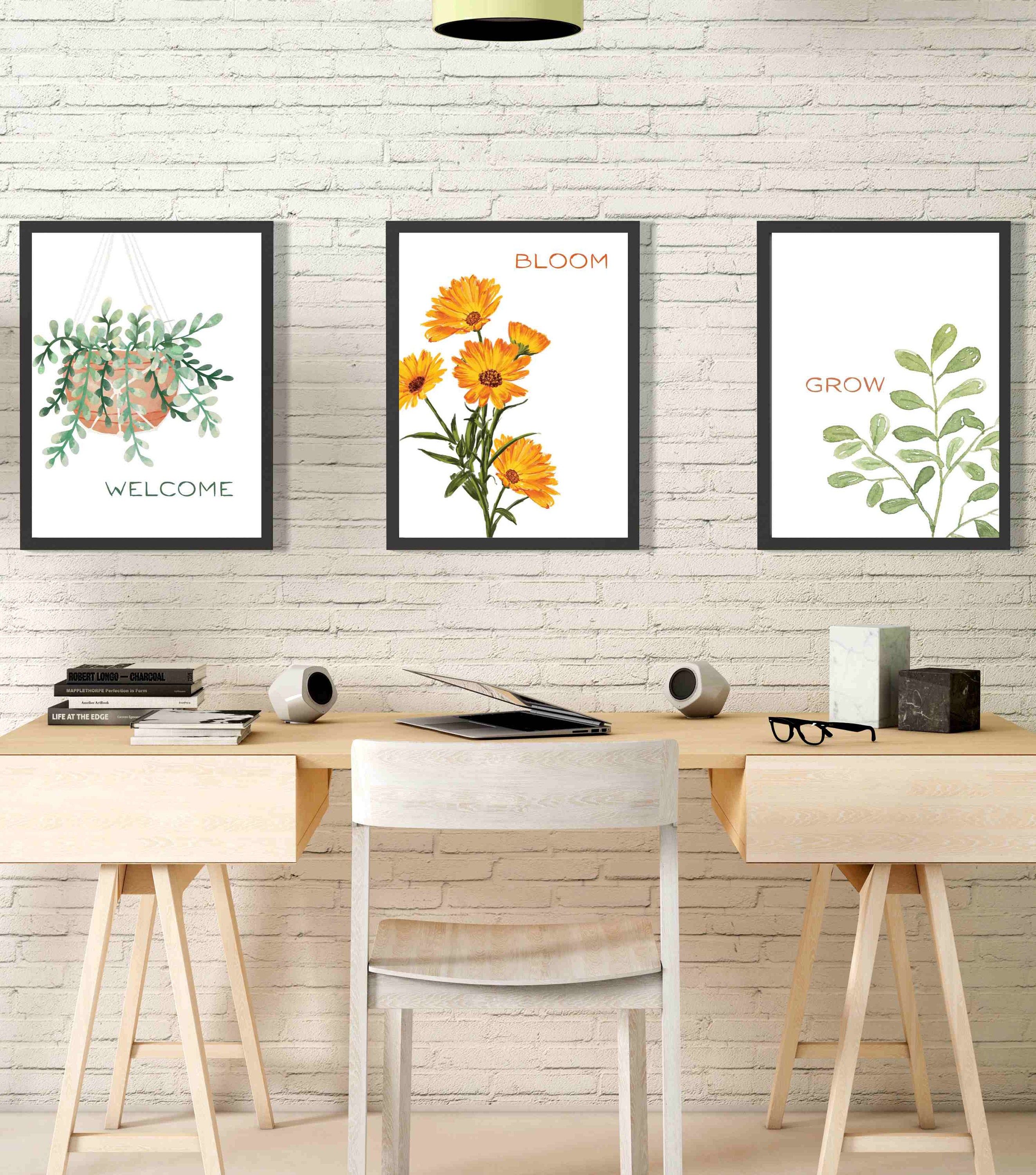 Human Resources Office Decor Set of 3 Welcome Quotes Inspirational ...