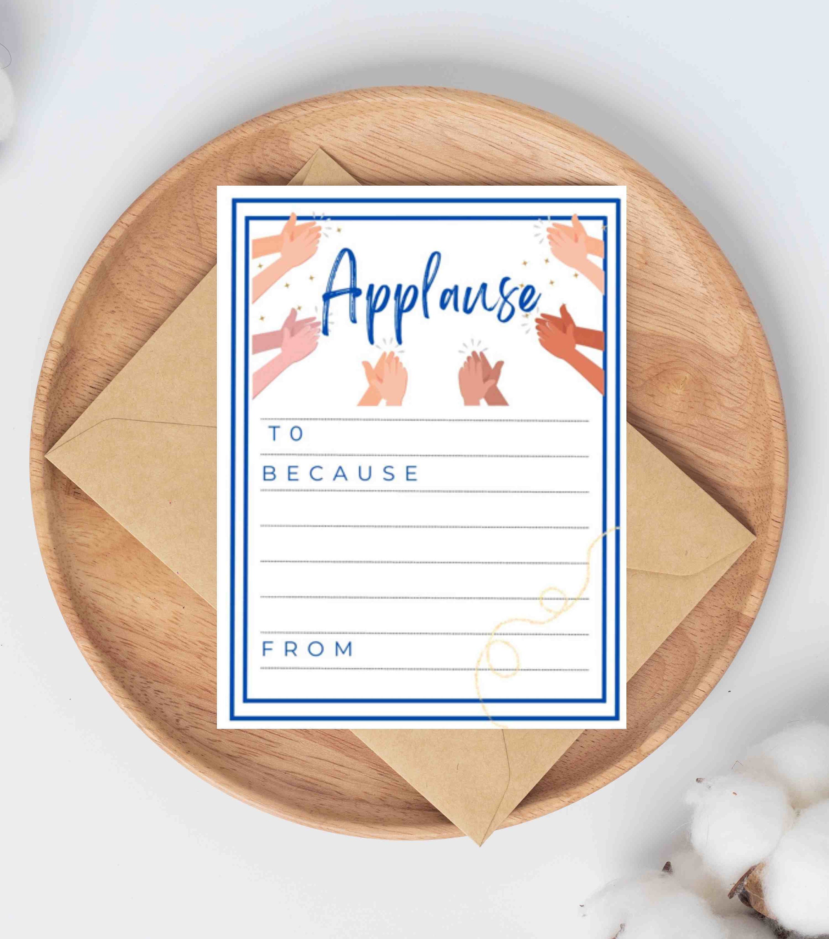 Applause Recognition Shout Out Cards Student Reward Acknowledgement ...