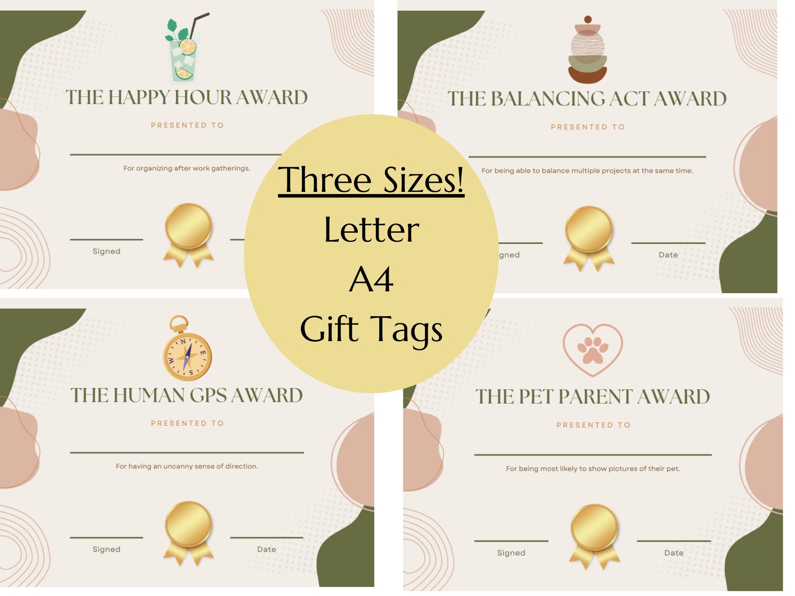 Funny Employee Recognition Certificate Staff Acknowledgement Party ...