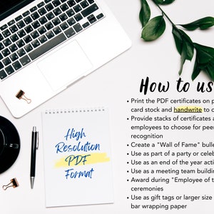 Funny Employee Recognition Certificate Staff Acknowledgement Party ...