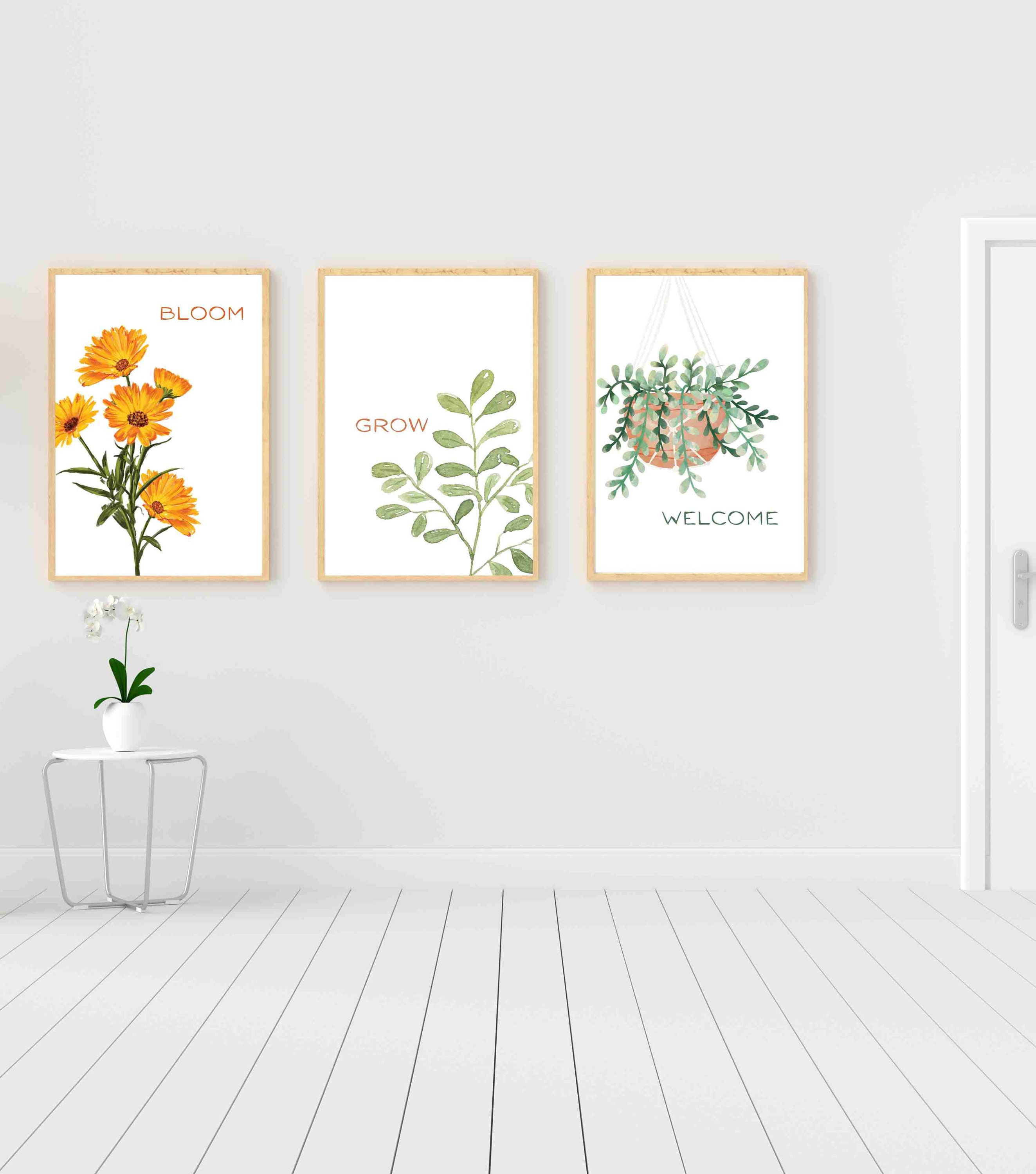 Back to School Posters Set of 3 Boho Welcome Quotes Inspirational ...