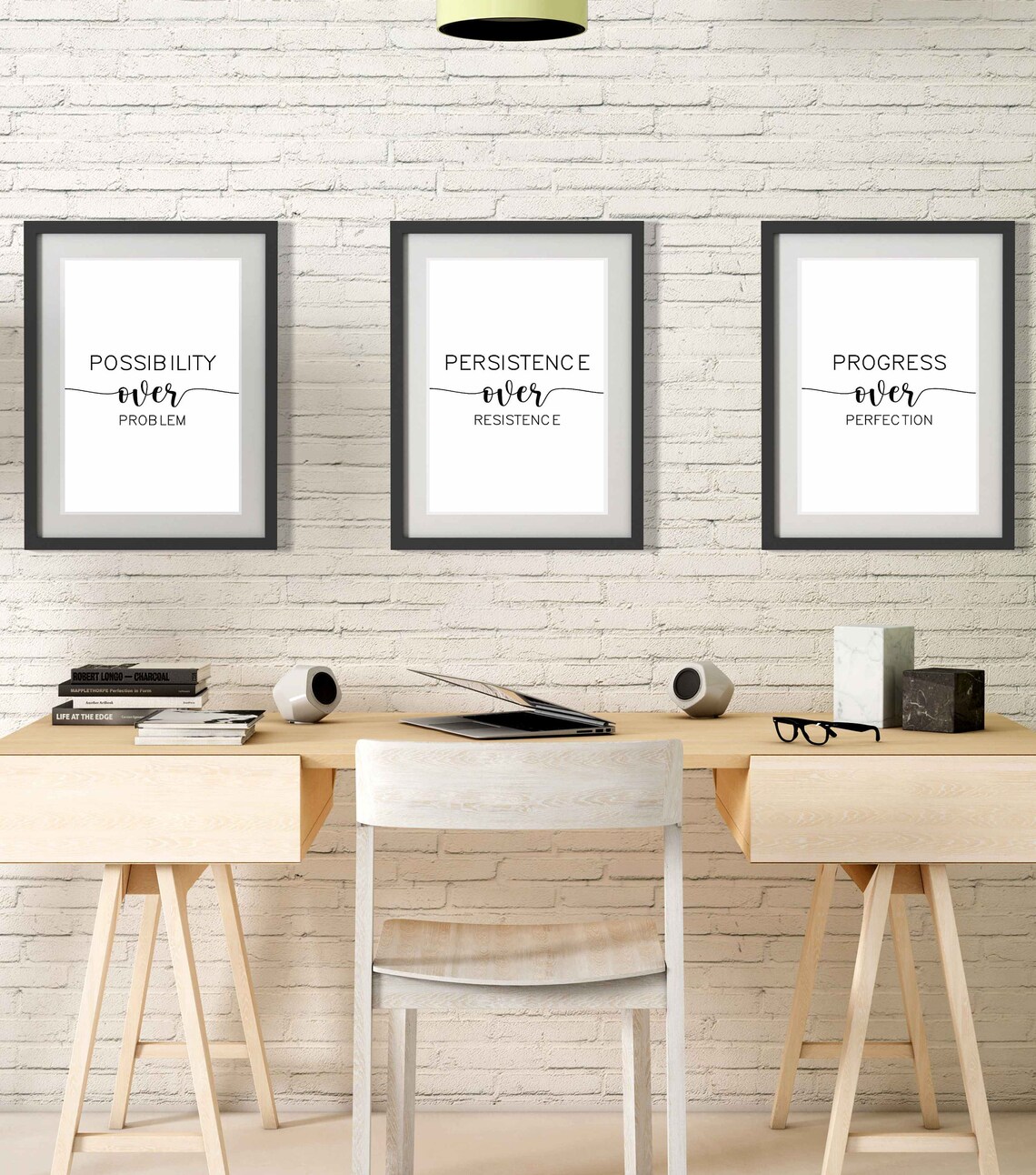 Digital Set of 9 Office Wall Art Positivity Home Office Wall Art ...