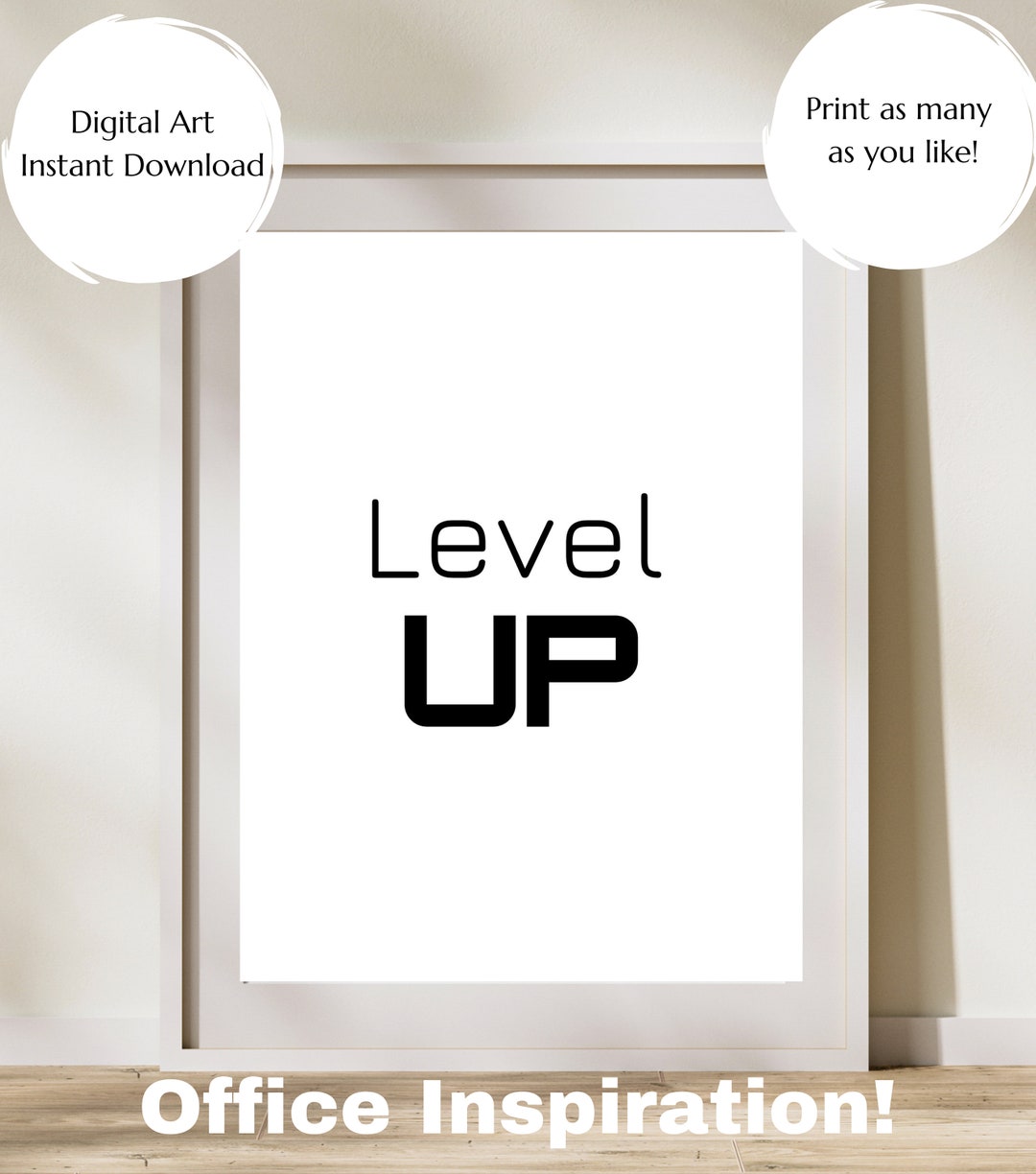 Level up Team Quote Office Decor Inspirational Gift Cubicle Decor ...