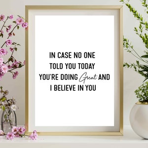 Digital Poster Set Inspirational Wall Art for Home Office Wall Art ...