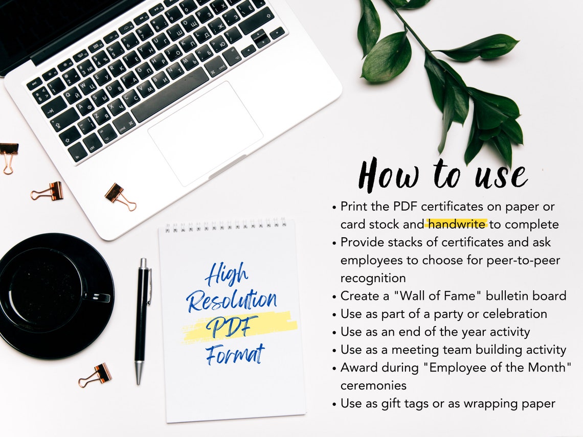 Funny Employee Recognition Certificate Staff Acknowledgement Party ...