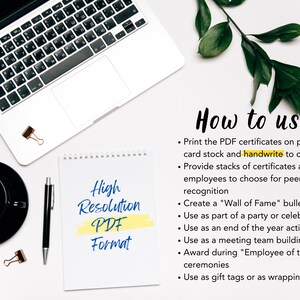 Funny Employee Recognition Certificate Staff Acknowledgement Party ...