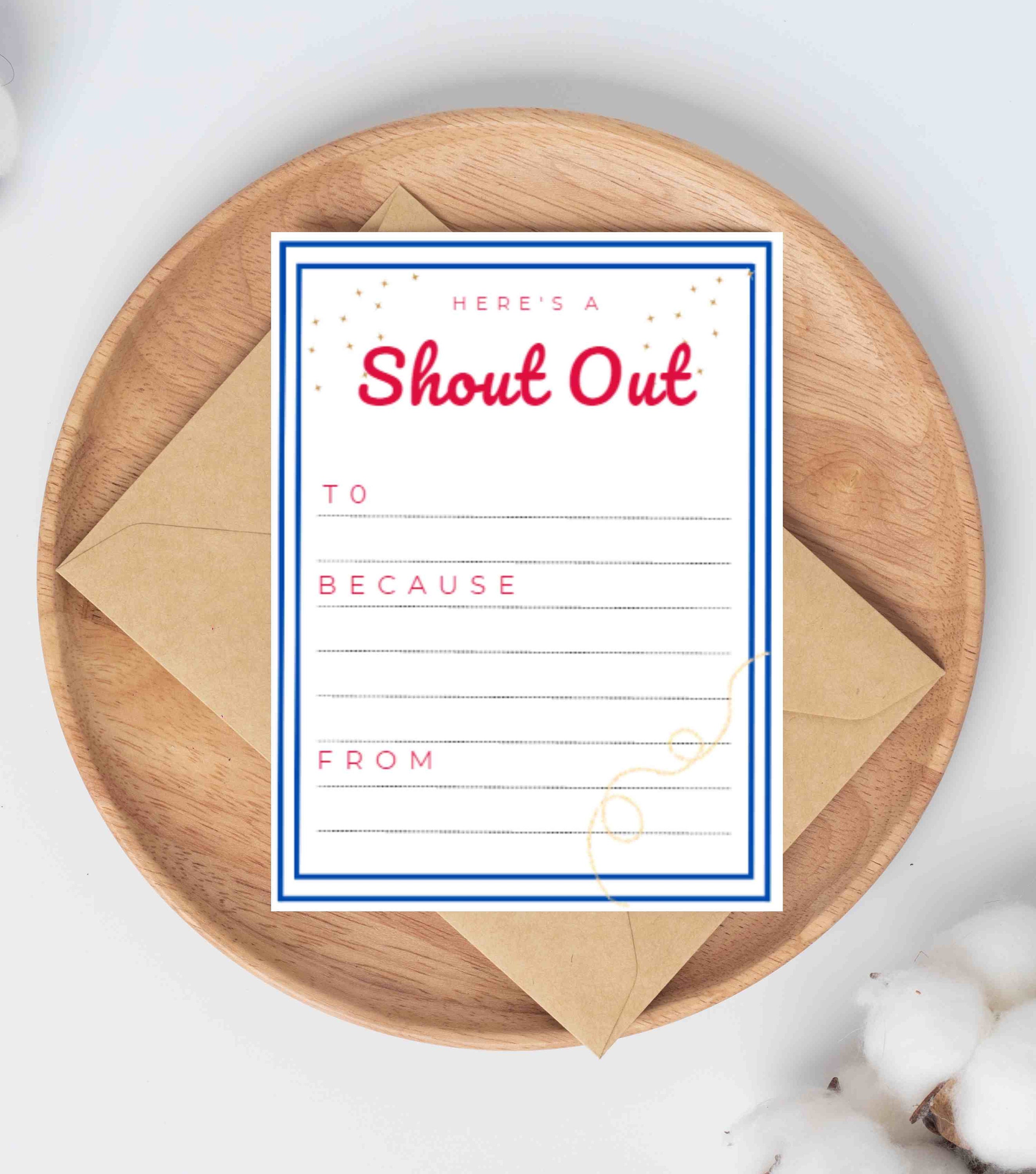 Navy Recognition Shout Out Cards Student Reward - Etsy