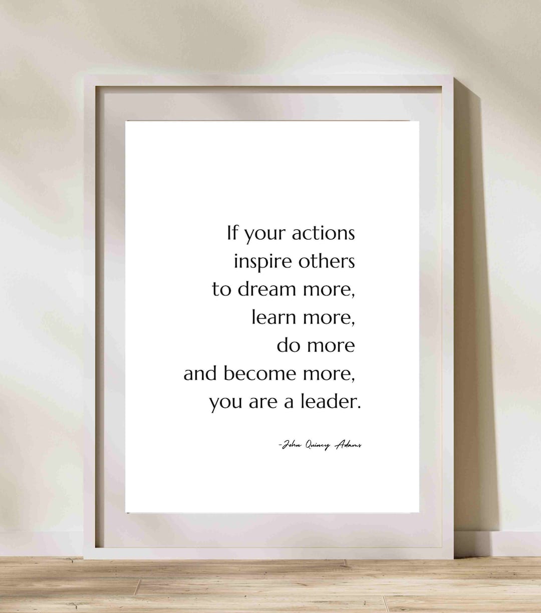 Printable Leadership Quote Office Decor Inspirational Gift Cubicle ...